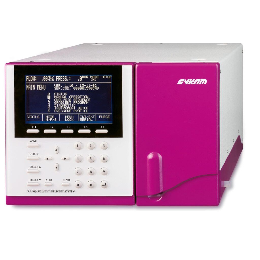 S 2100 Quaternary Gradient HPLC Pump - Sykam Chromatography