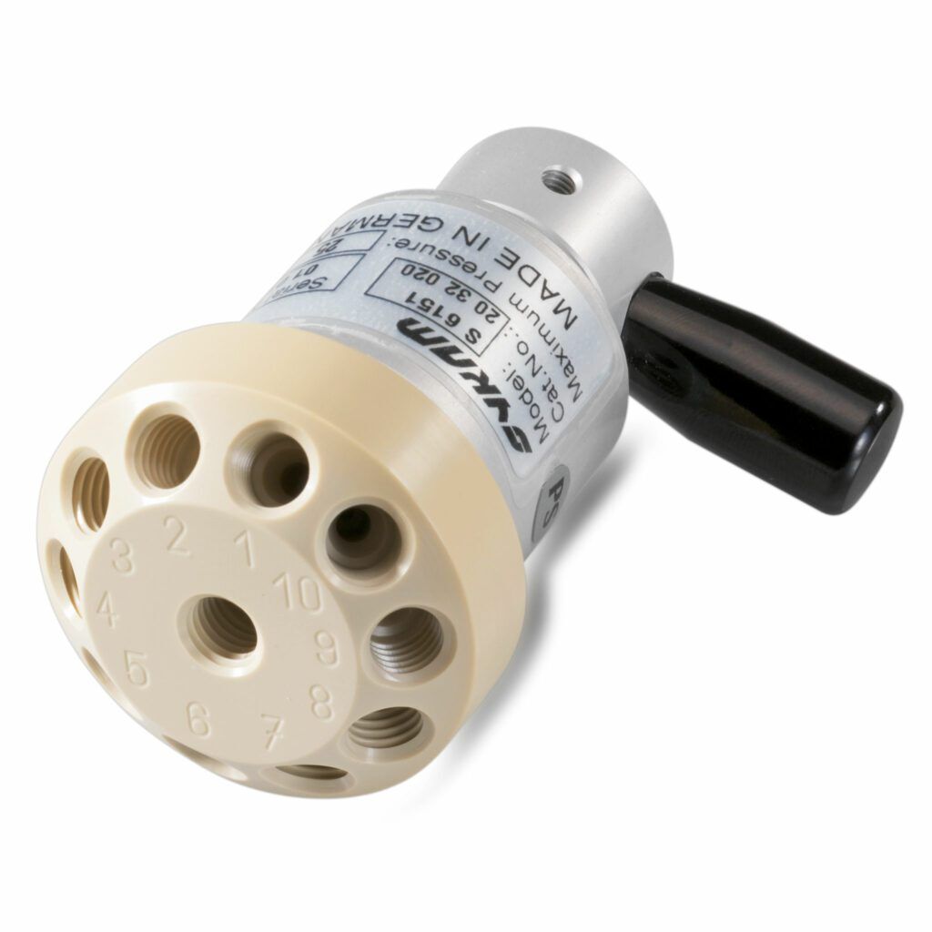 S 6151 1x10-Way Preparative HPLC Valve - Sykam Chromatography
